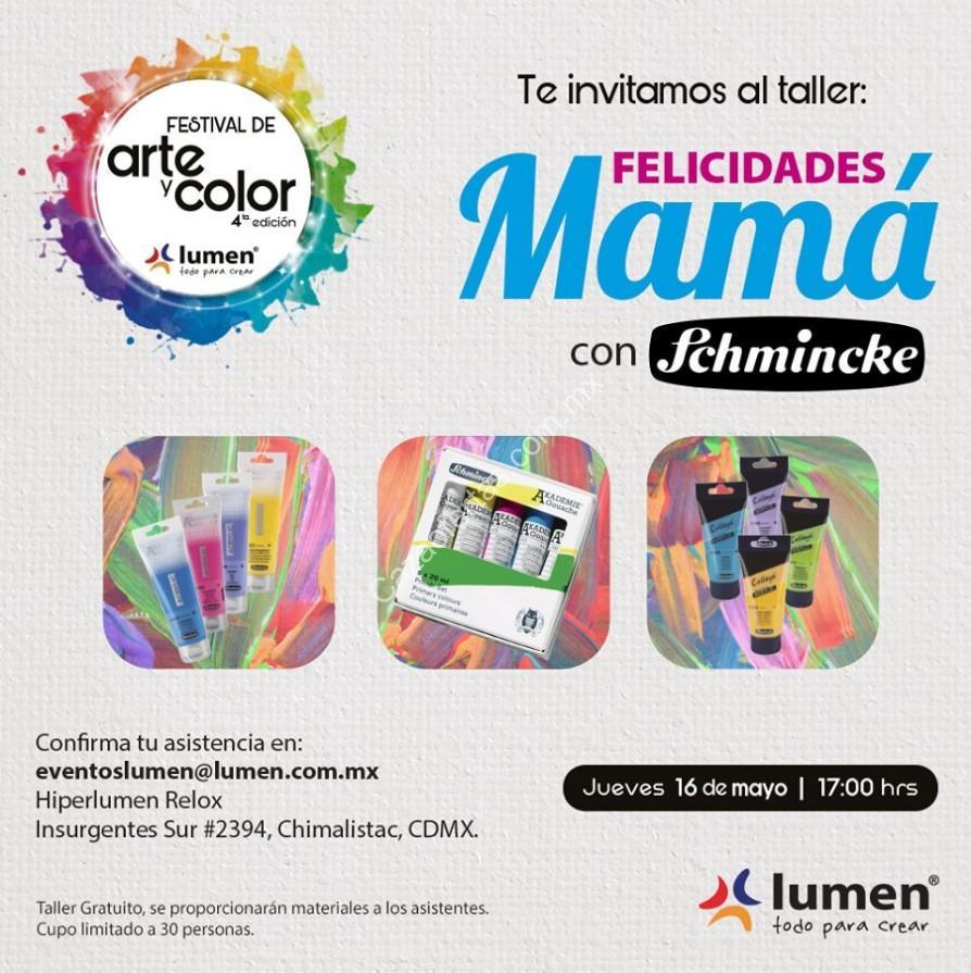 En Lumen talleres Gratis de decoración y manualidades con material incluido
