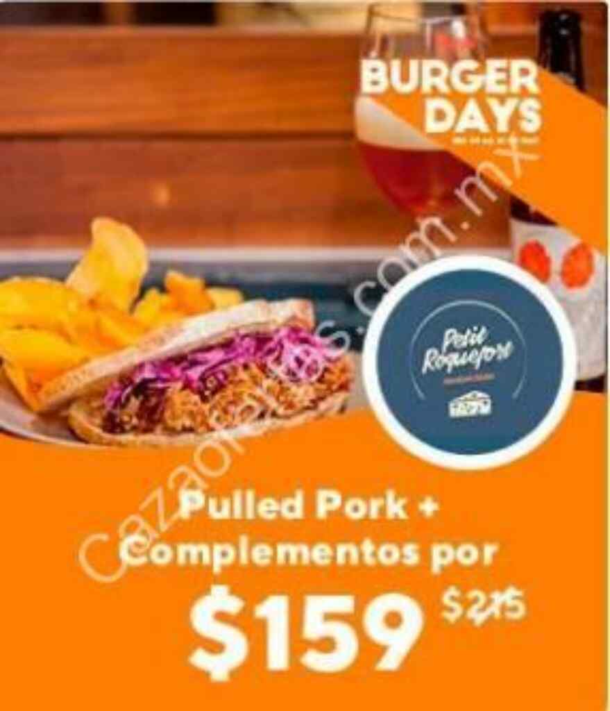 Promoción Rappi Burger Days: hasta 50% de descuento y 2x1 en hamburguesas