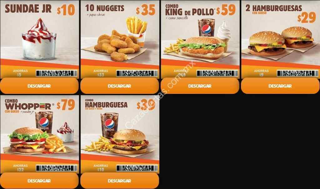 Cupones Burger King del 17 de junio al 13 de octubre 2019 (descargables)