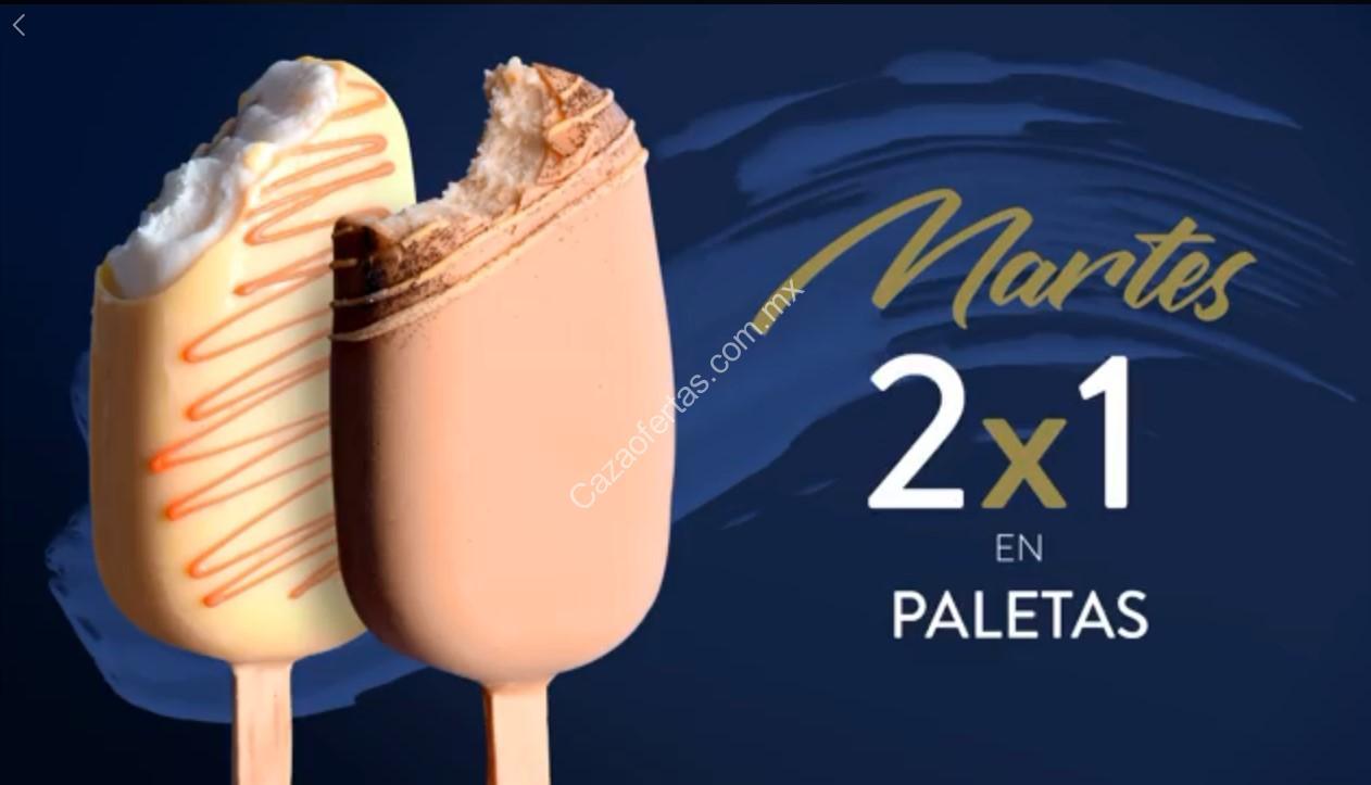 Promociones Neve Gelato de 2x1 de lunes a viernes en helados, paletas, etc