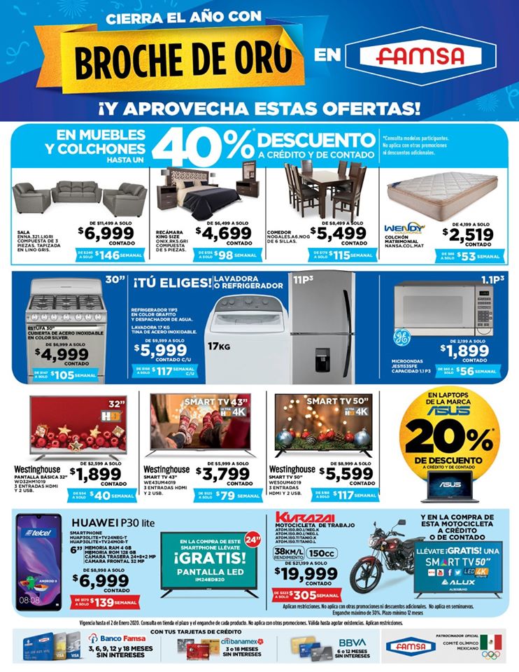 Ofertas Famsa Cierra el Año con Broche de Oro: Hasta 40% de descuento ...