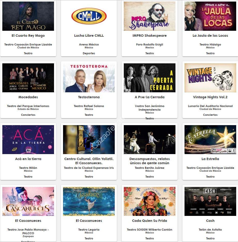 Ofertas Ticketmaster Jueves 2×1 en conciertos y eventos seleccionados