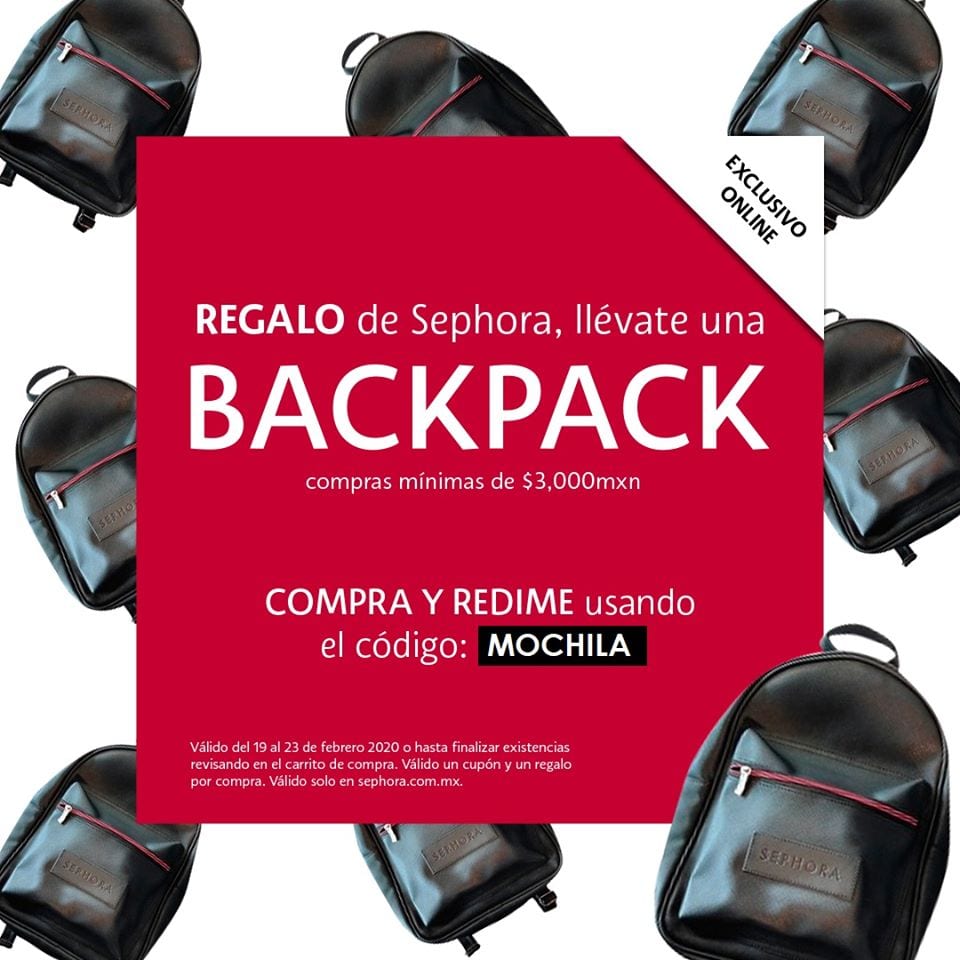 Promoción Sephora Beauty Flash: llévate un neceser, una backpack o una ...