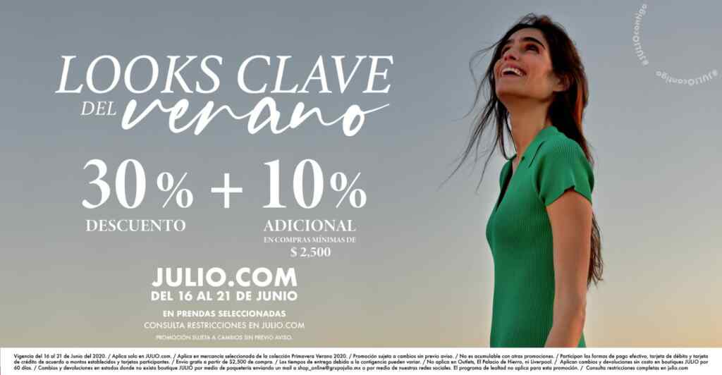 Julio Rebajas de Verano 2020: Hasta 30% de descuento + 10% adicional
