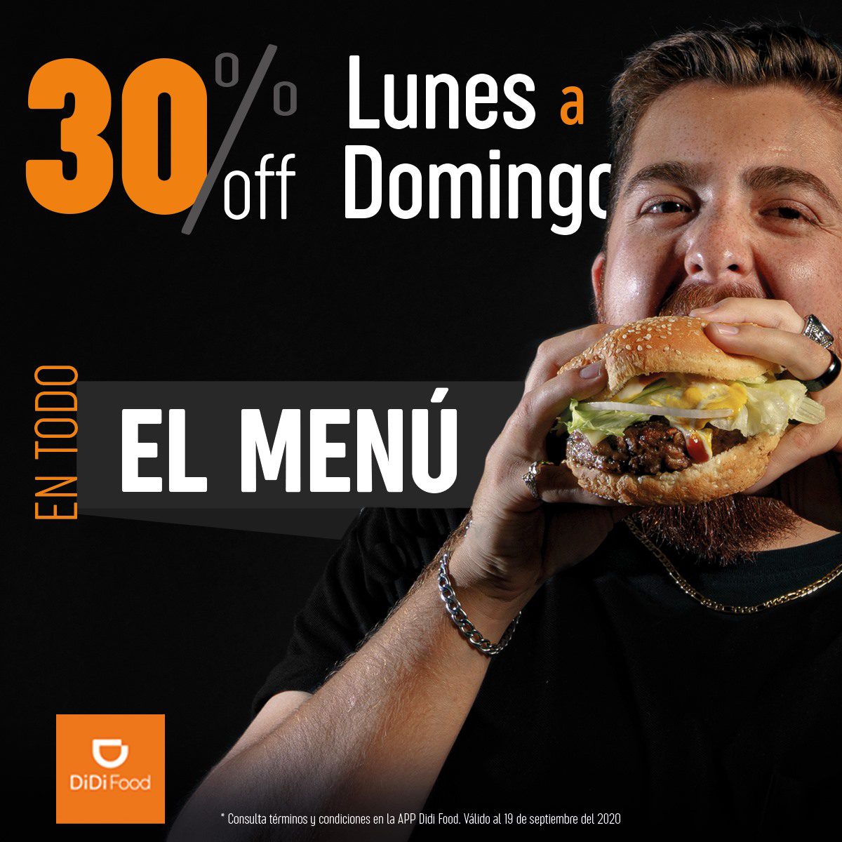 Promoción Didi Food Cuarto De Kilo Combo Hamburguesa Con Tocino A