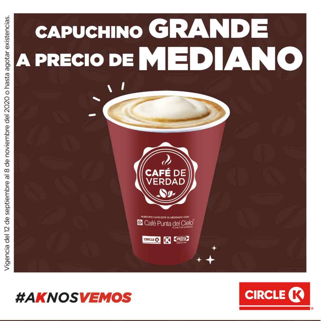 Promo Circle K Día del Café 2020: café grande a precio de mediano y ...