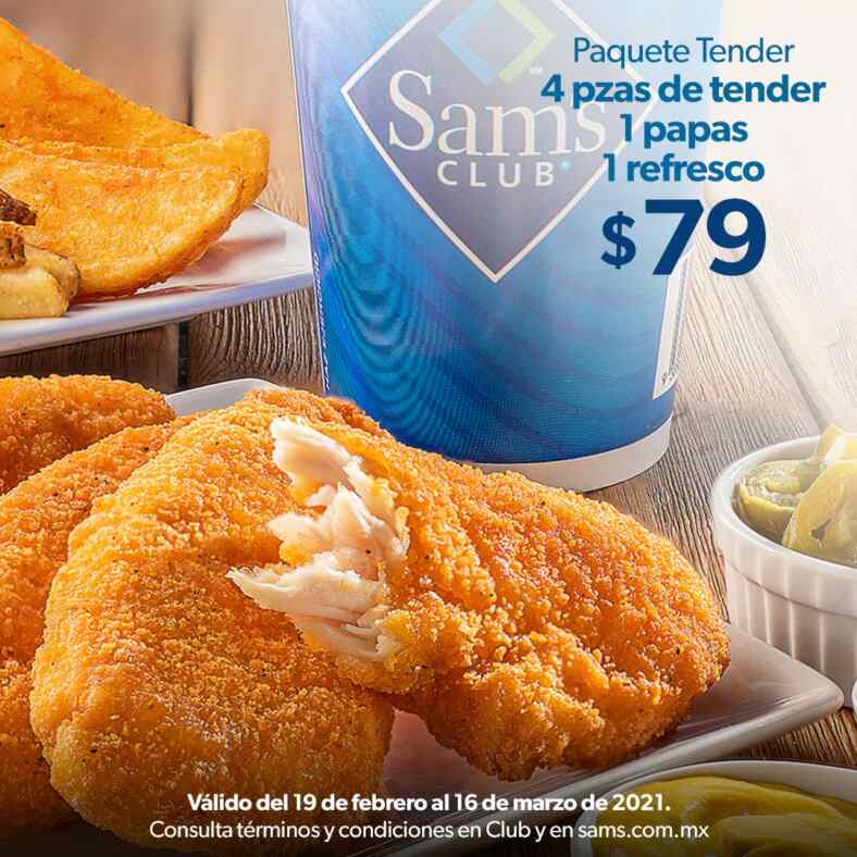 Ofertas Sams Club y Sams Café en alimentos y panadería