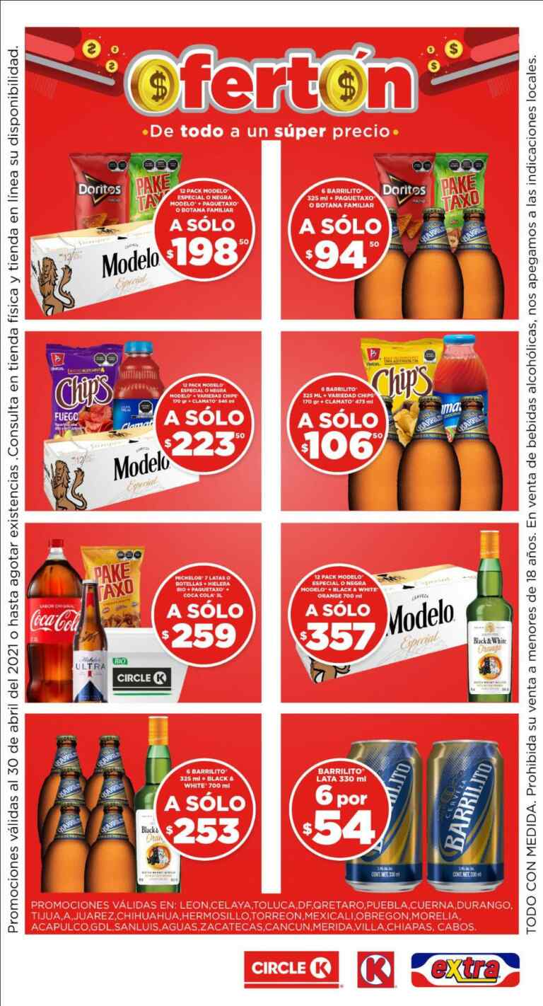 Folleto Circle K ofertas Abril 2021