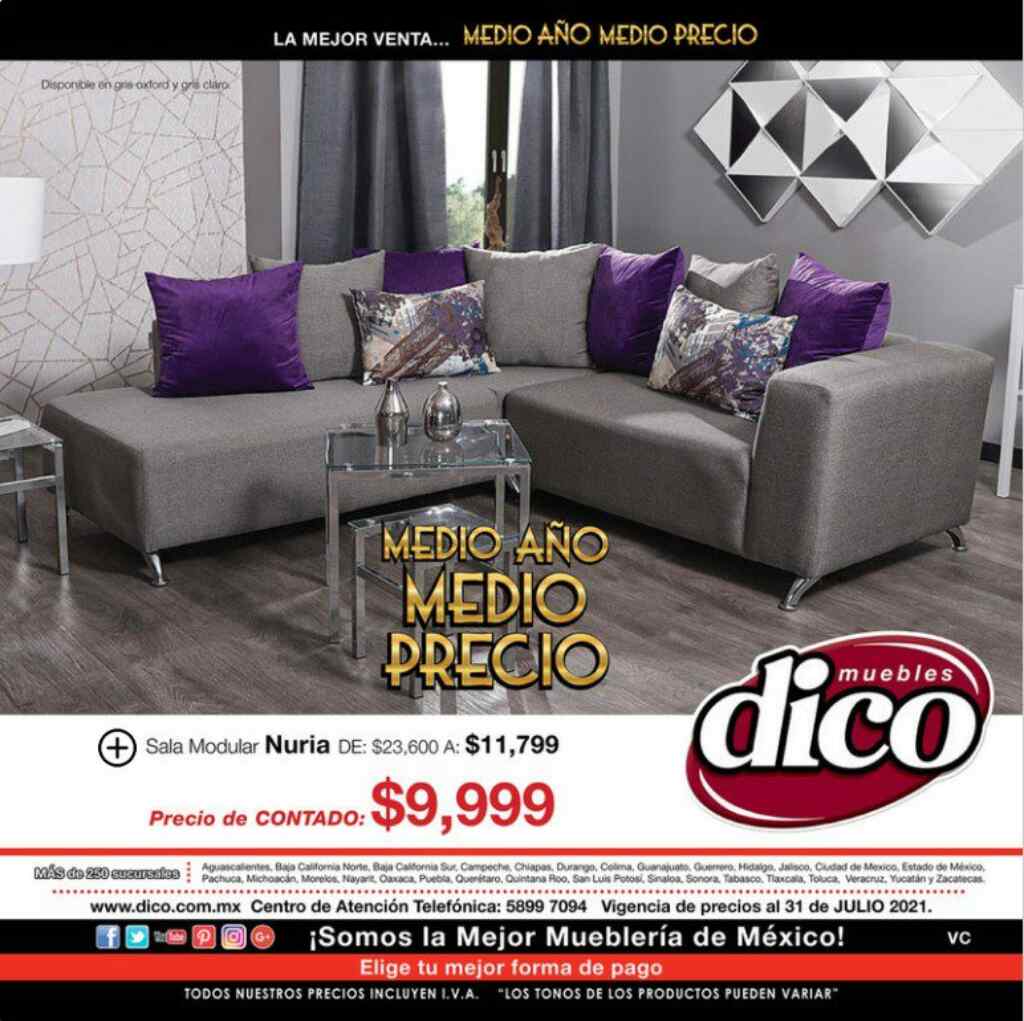 Catálogo muebles Dico Medio Año Medio Precio julio 2021