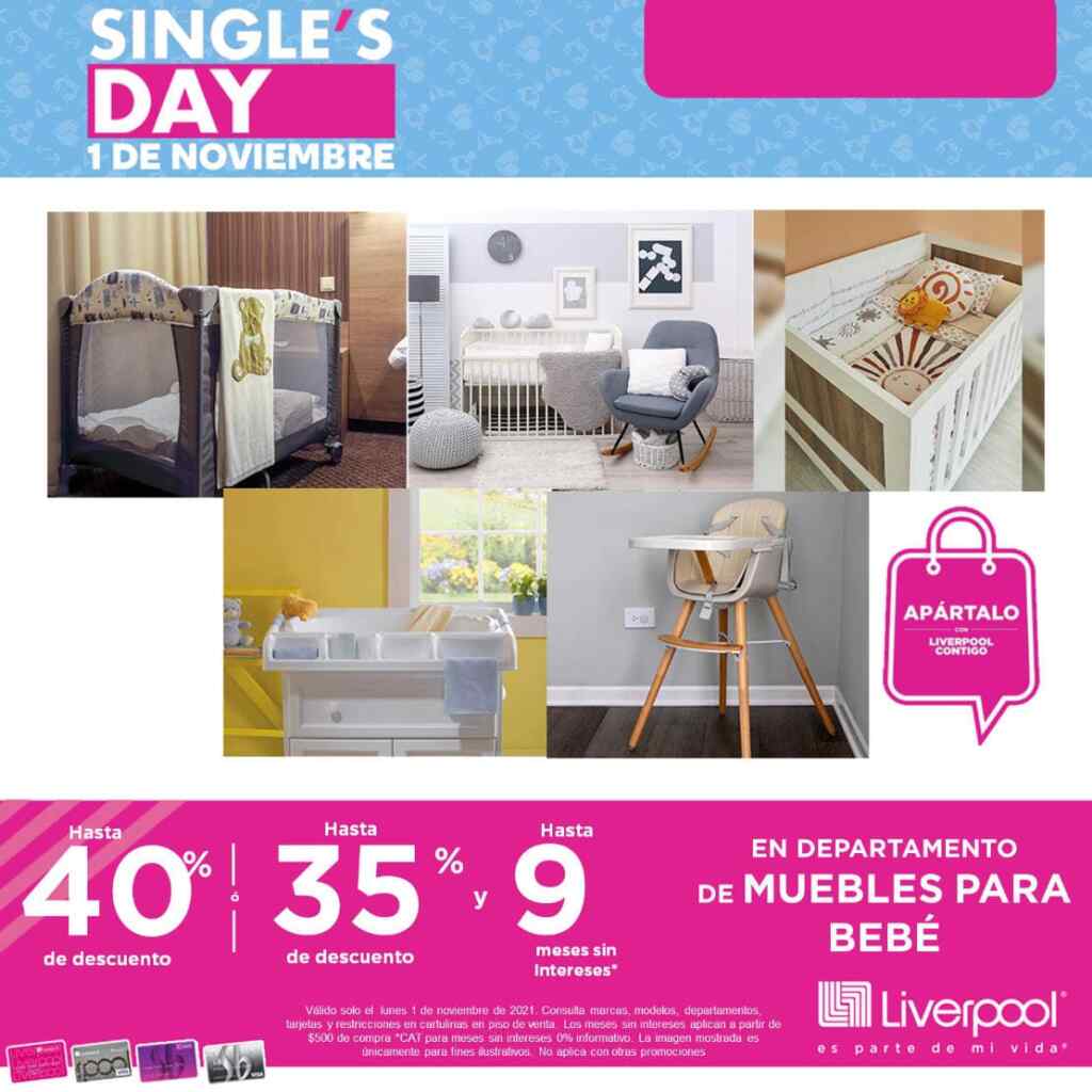 Liverpool Singles Day 2021 promociones por departamento este 1 de noviembre