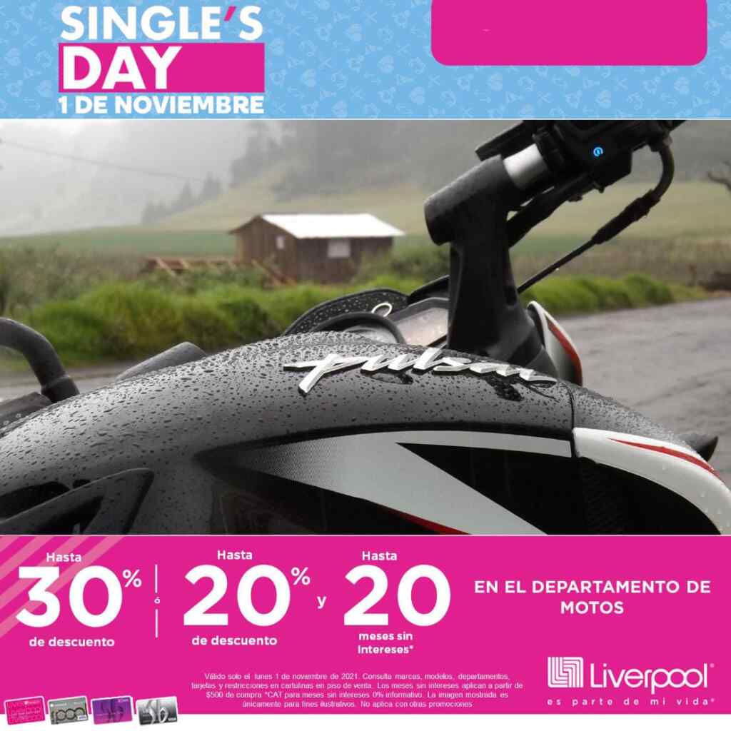 Liverpool Singles Day 2021 promociones por departamento este 1 de noviembre