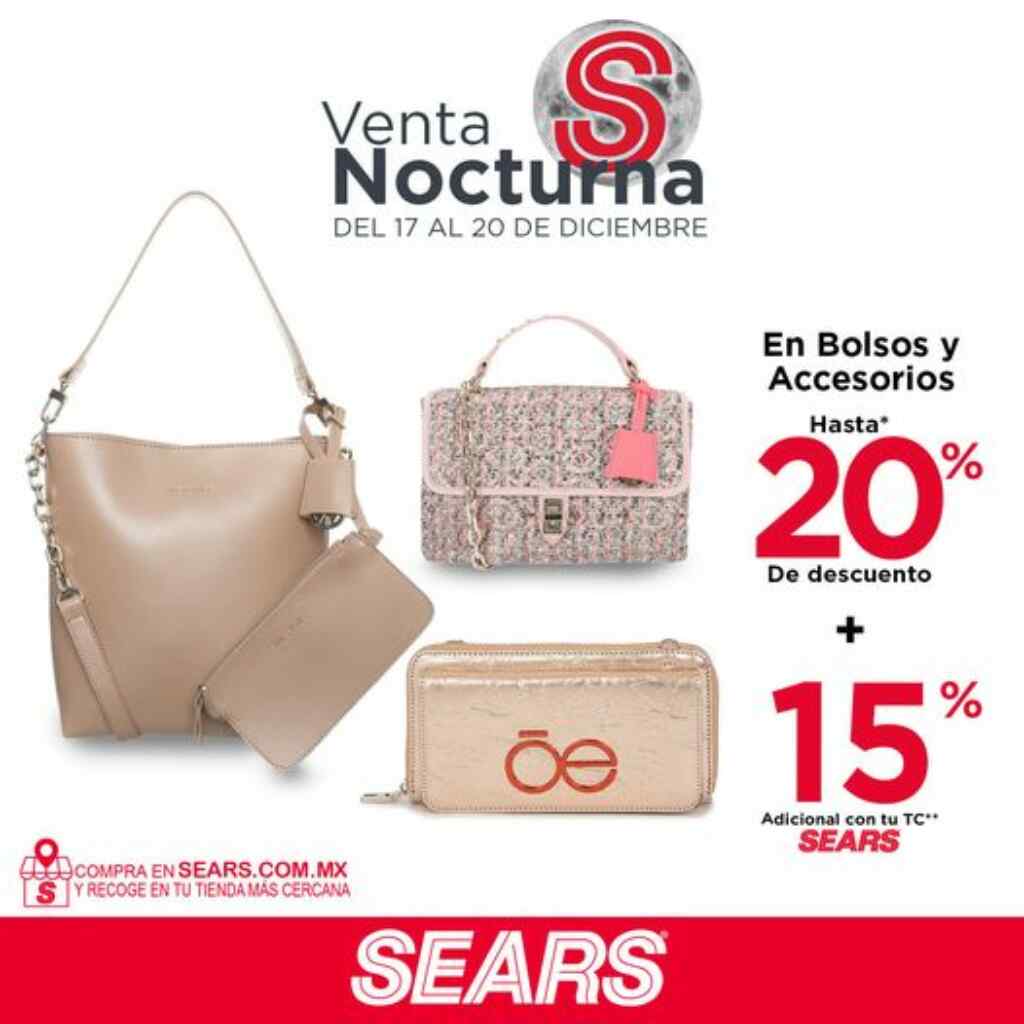 Venta Nocturna Sears del 17 al 20 de diciembre 2021