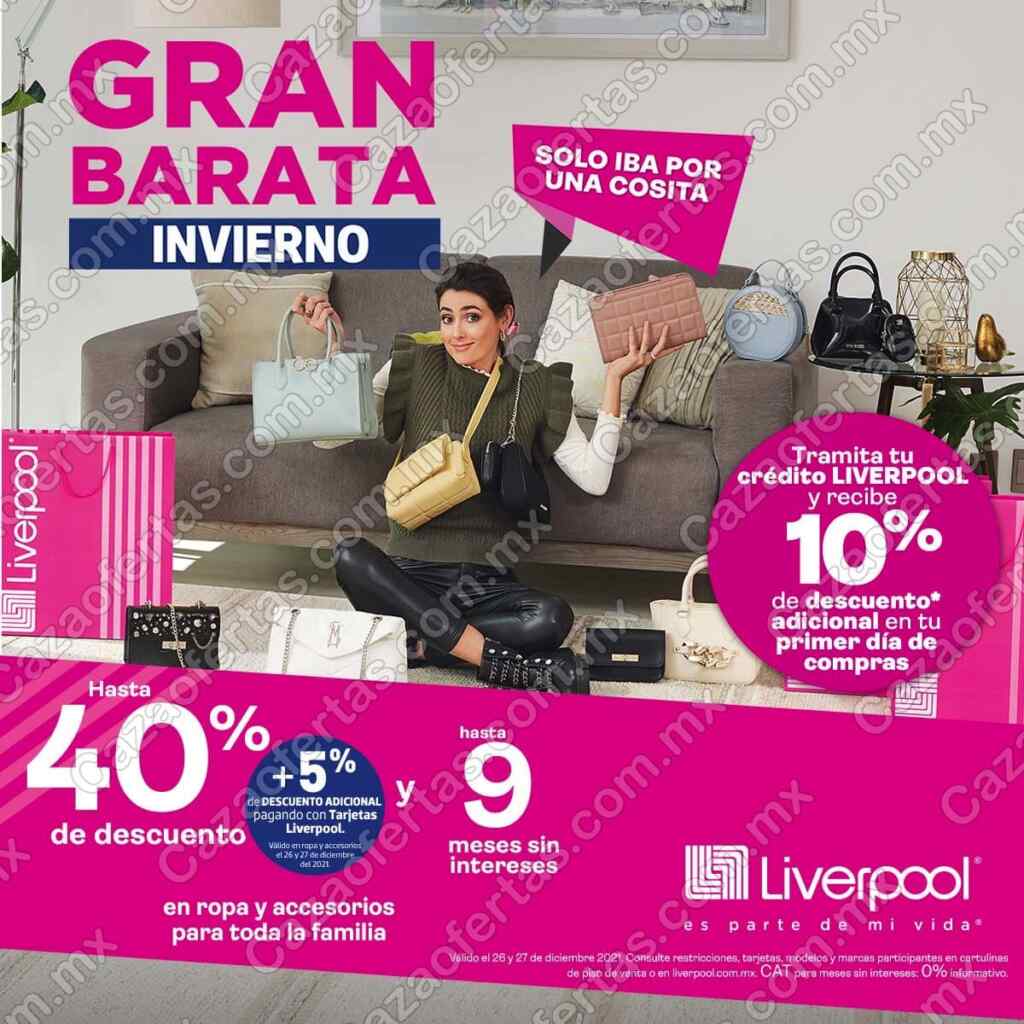 Preventa Liverpool Gran Barata de Invierno 2022: Hasta 40% de descuento ...