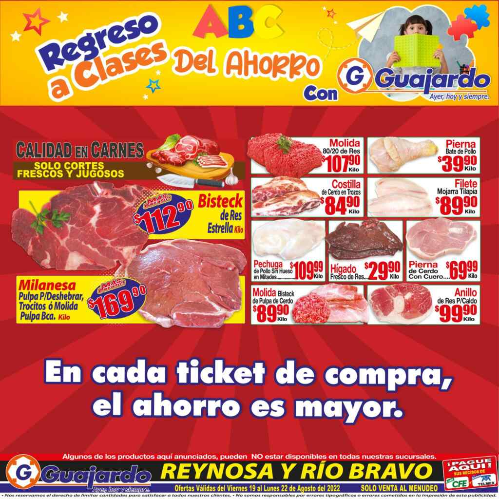 Ofertas Súper Guajardo frutas y verduras 23 y 24 de agosto