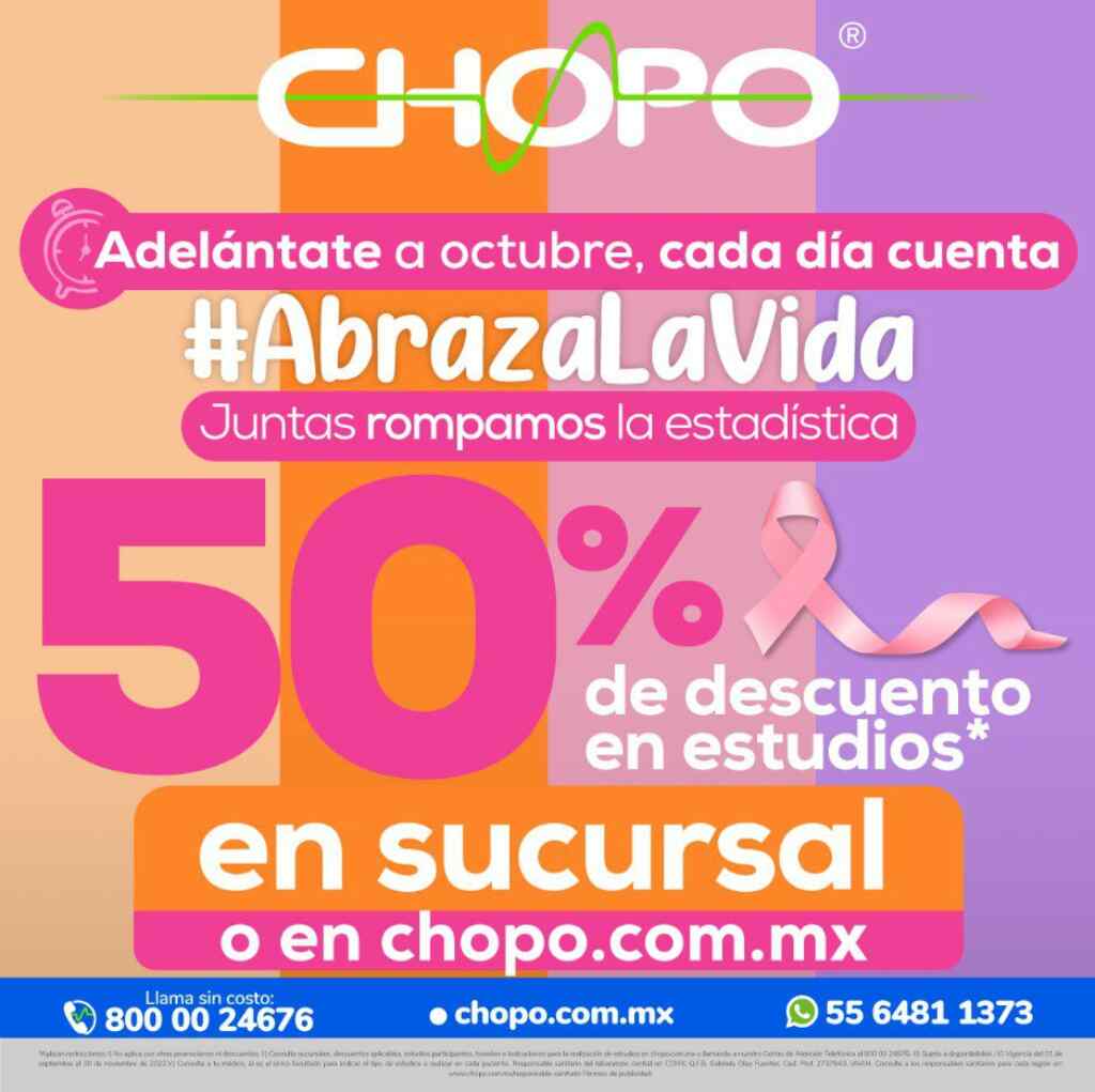 Promoción Laboratorios Médicos El Chopo: Hasta 50% de descuento en ...