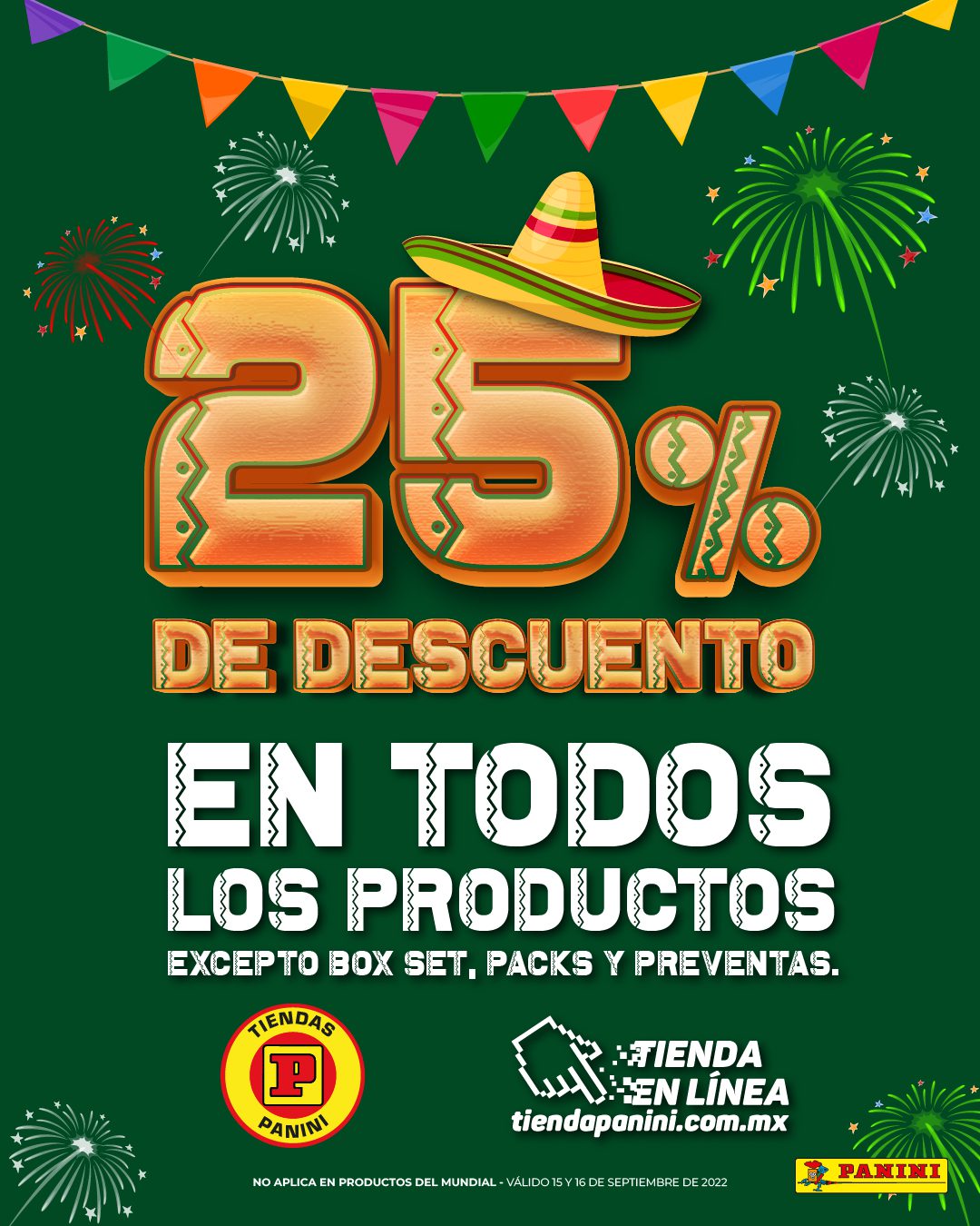 Promoci n Panini Fiestas Patrias 25 De Descuento El 15 Y 16 De Septiembre