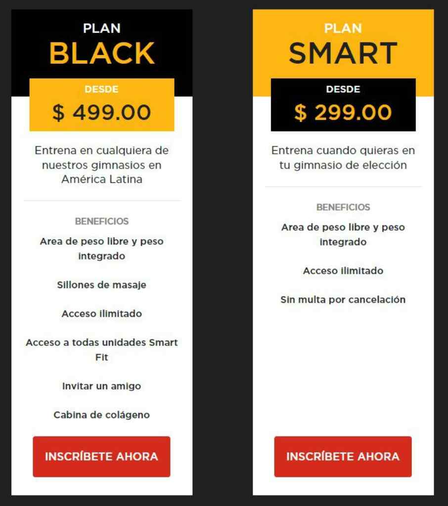 Promoción Smart Fit: Primer mes a sólo $10 en plan Black e inscripción a $10 en ambos planes