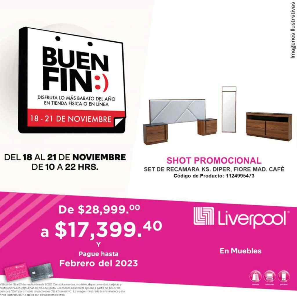 Liverpool Buen Fin 2022 promociones por departamento del 18 al 21 de ...
