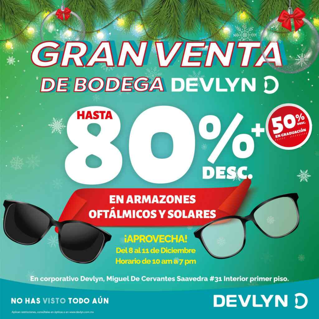 Venta de Bodega Devlyn: Hasta 80% de descuento del 8 al 11 de diciembre