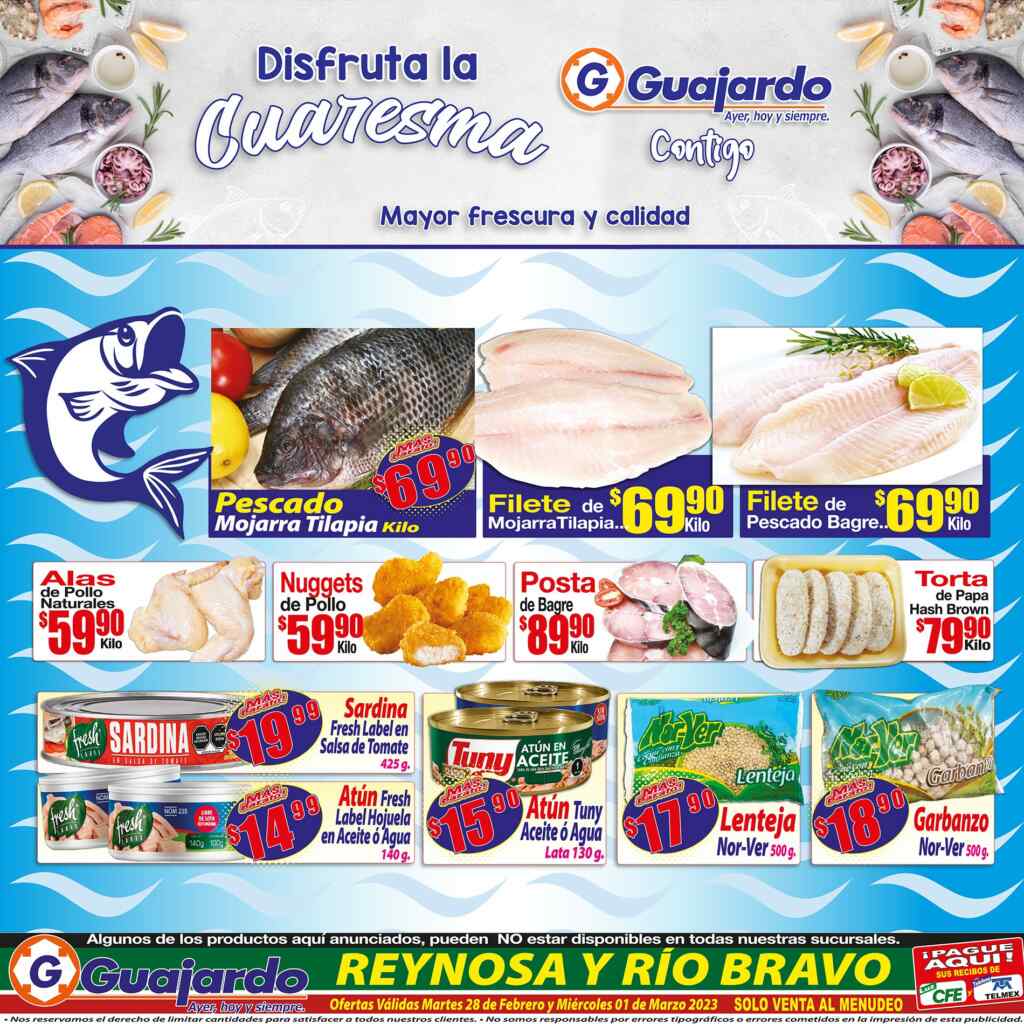 Ofertas Súper Guajardo frutas y verduras 28 de febrero y 1 de marzo