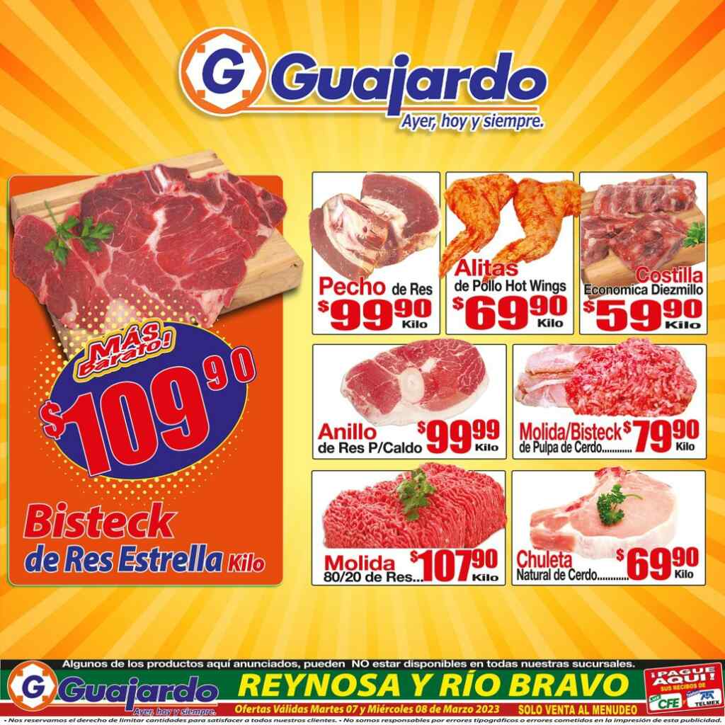 Ofertas Súper Guajardo frutas y verduras 7 y 8 de marzo