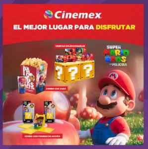 Combos Cinemex Super Mario Bros: Precios de combos con figuras y vasos ...