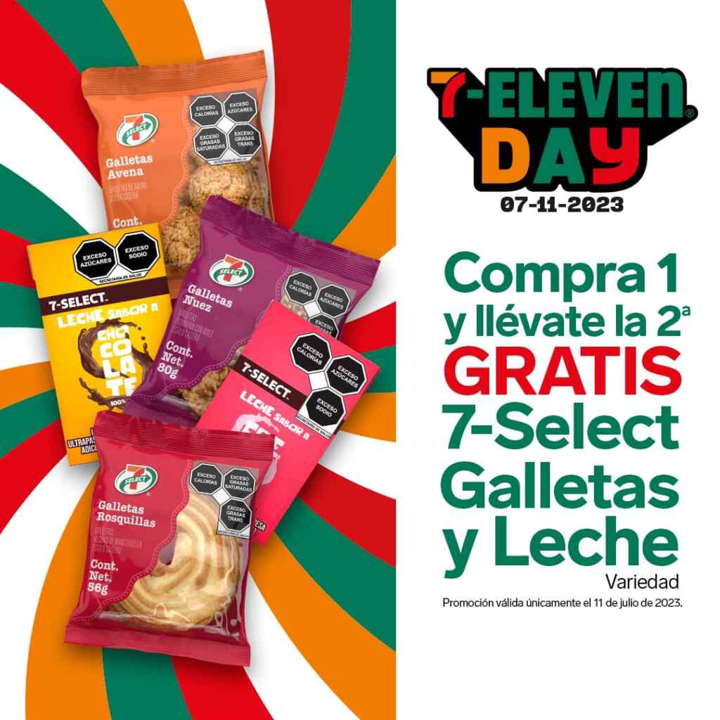 Promociones 7-Eleven Day 11 de julio: 2x1 en botanas y más