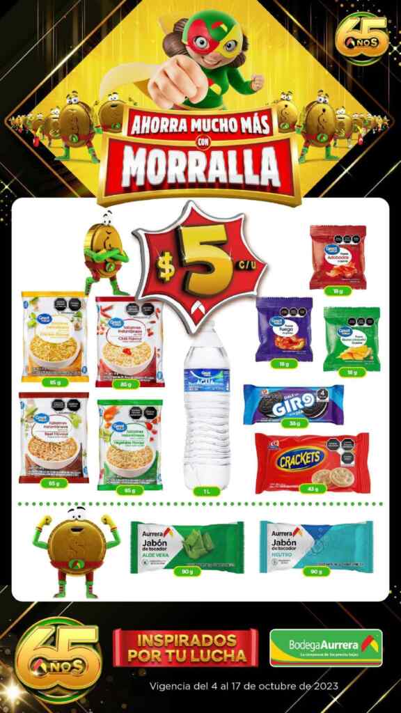 Folleto Bodega Aurrera Morralla con productos desde $5 hasta el 17 de ...