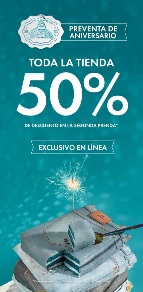 Preventa de Aniversario C&A: 2do a mitad de precio en toda la tienda en ...