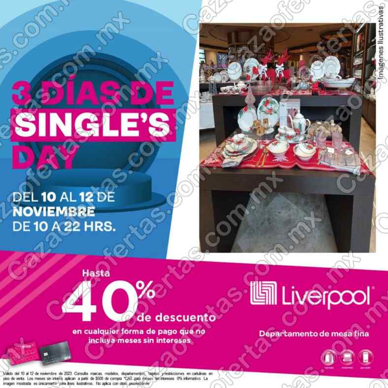 Liverpool Singles Day 2023: ofertas y promociones por departamento