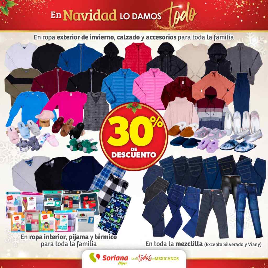 Folleto Soriana fin de semana 21 al 25 de diciembre 2023