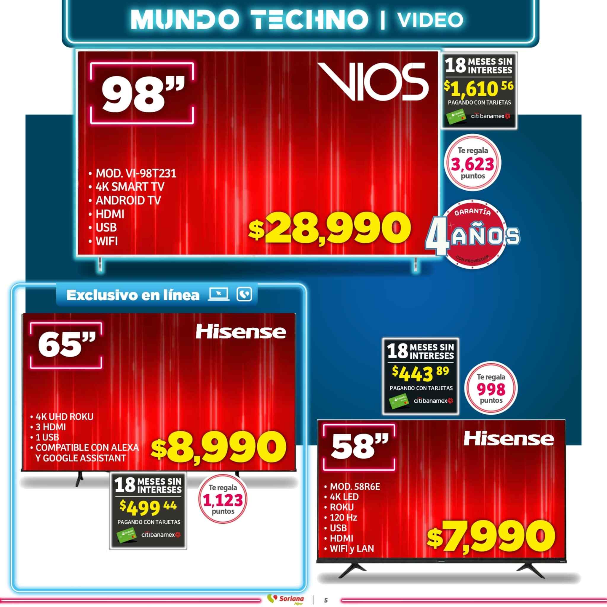 Folleto Soriana Mundo Techno válido al 27 de febrero 2024