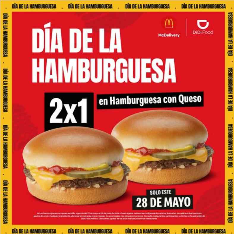 McDonalds Dia de la Hamburguesa 2024: hamburguesa Cuarto de Libra a solo $28 y más