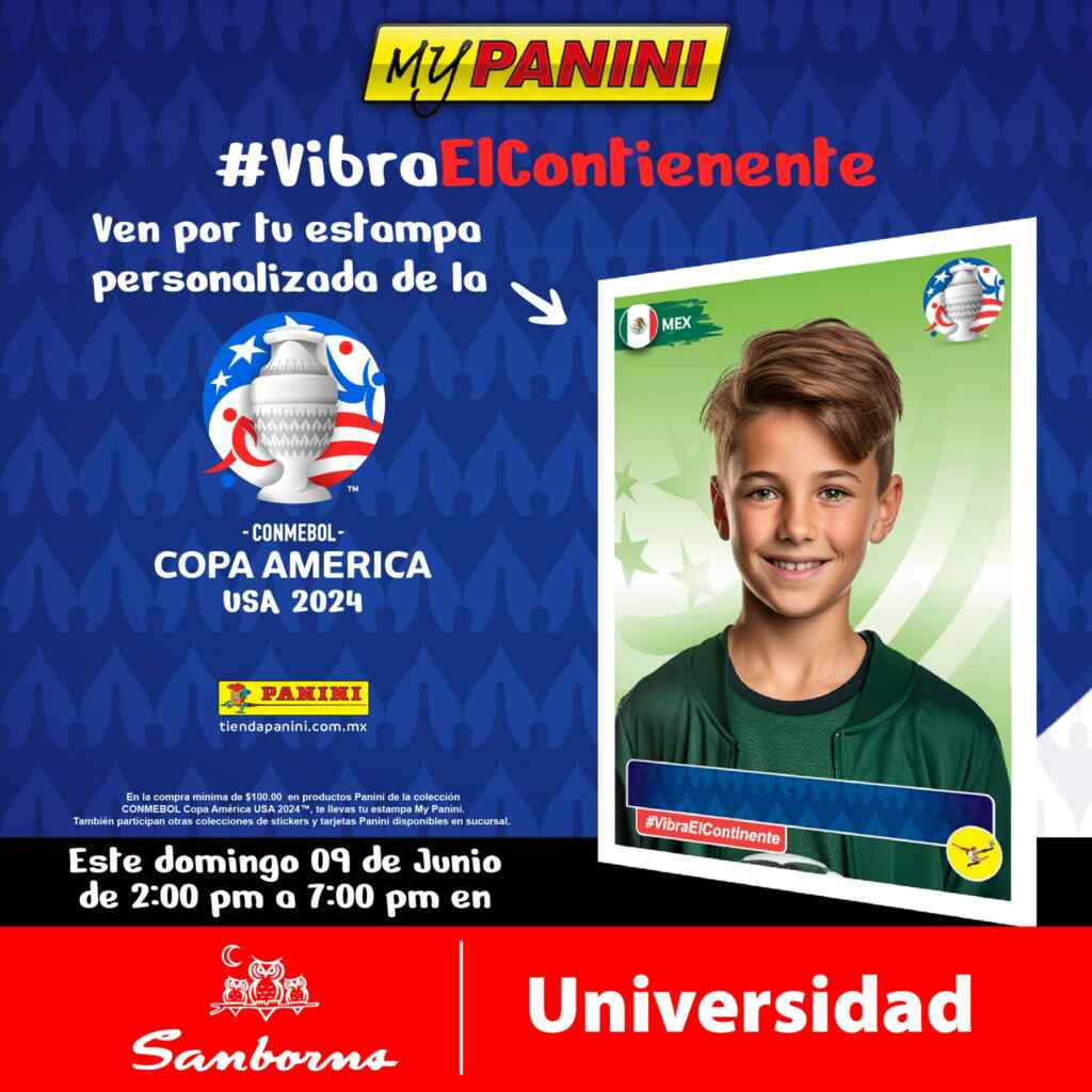 Llévate una estampa de álbum Panini con tu foto en la compra de $100 en ...