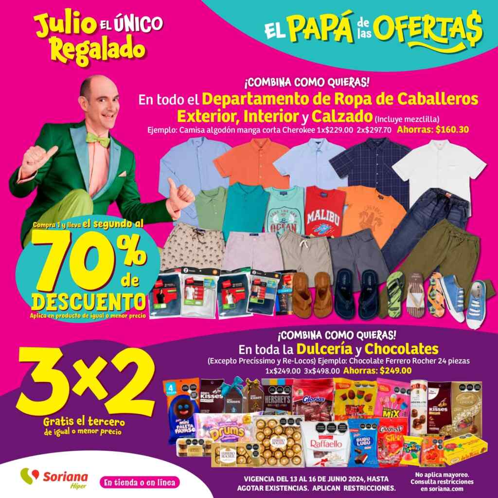 Julio Regalado 2024 en Soriana - Ofertas y promociones - Cazaofertas México