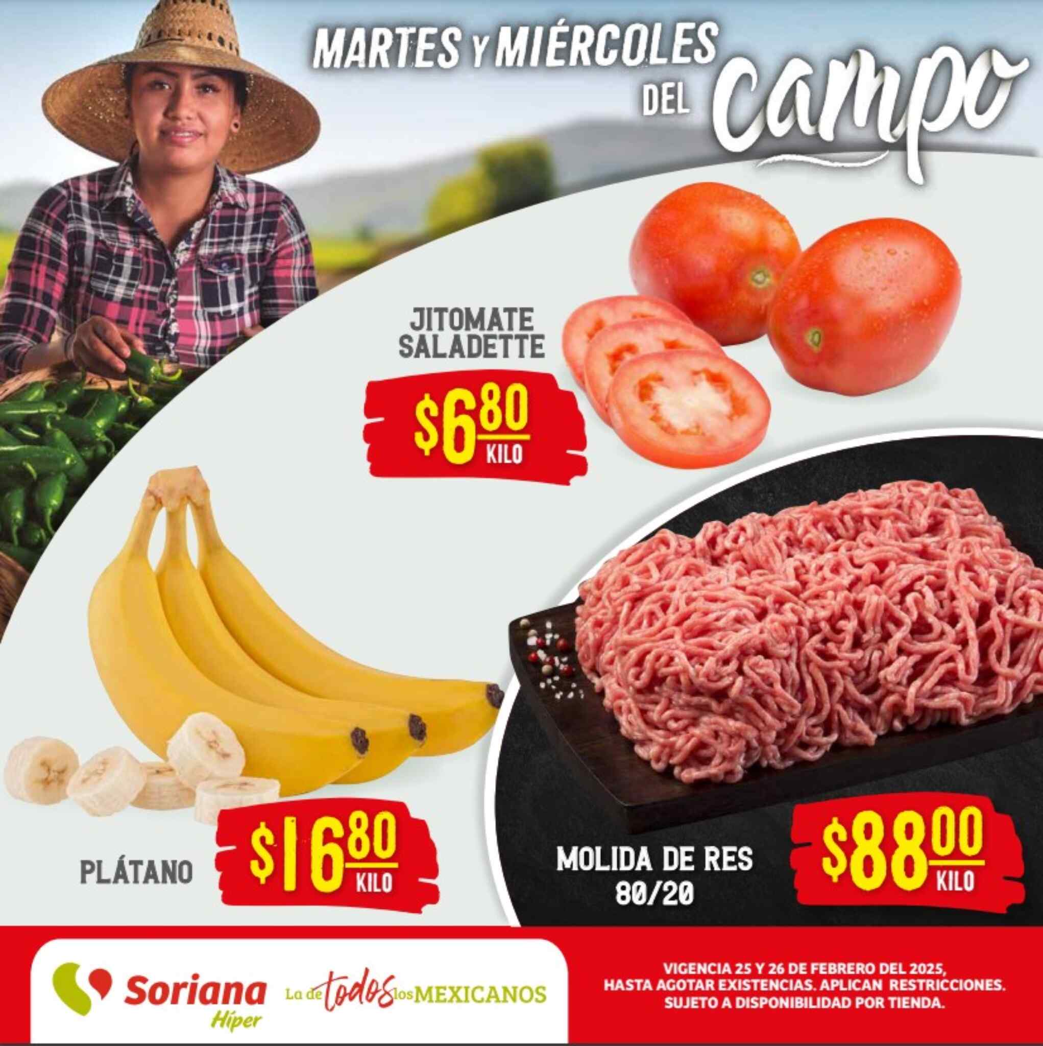 Martes y Miércoles del Campo Soriana 25 y 26 de febrero: frutas y ...