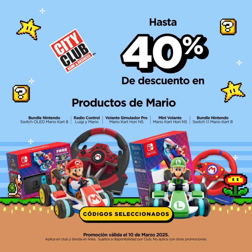 Promoción City Club Mario Day: Hasta 40% de descuento en Productos de ...