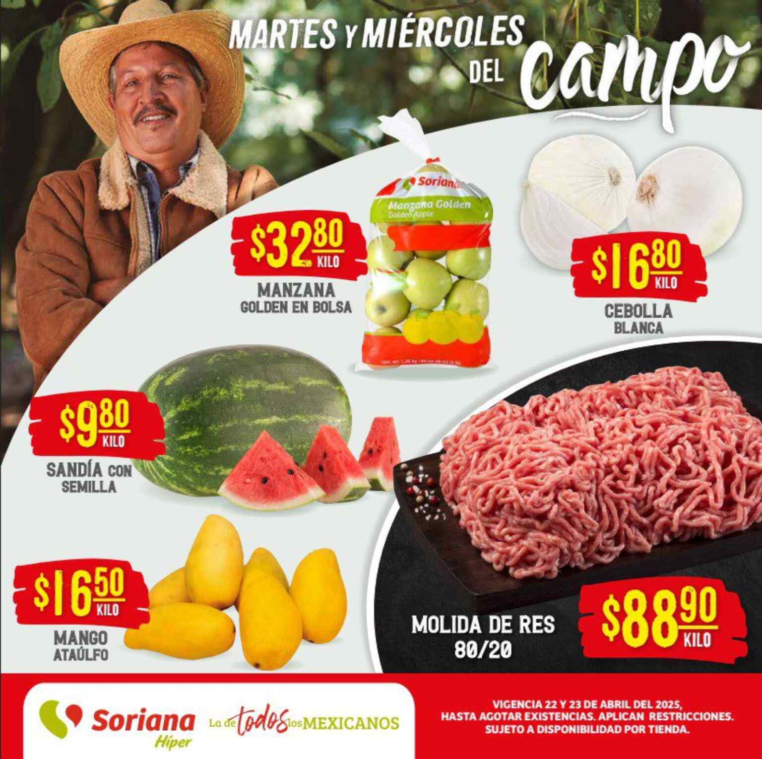 Martes y Miércoles del Campo Soriana 25 y 26 de febrero: frutas y ...