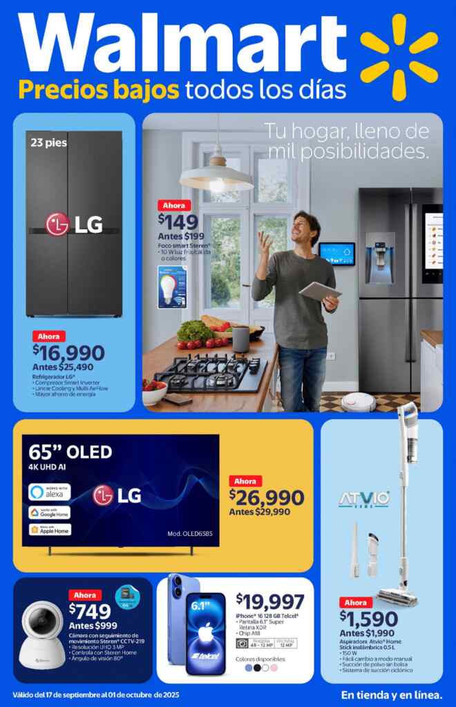 Folleto Hogar Walmart al 1 de octubre 2025