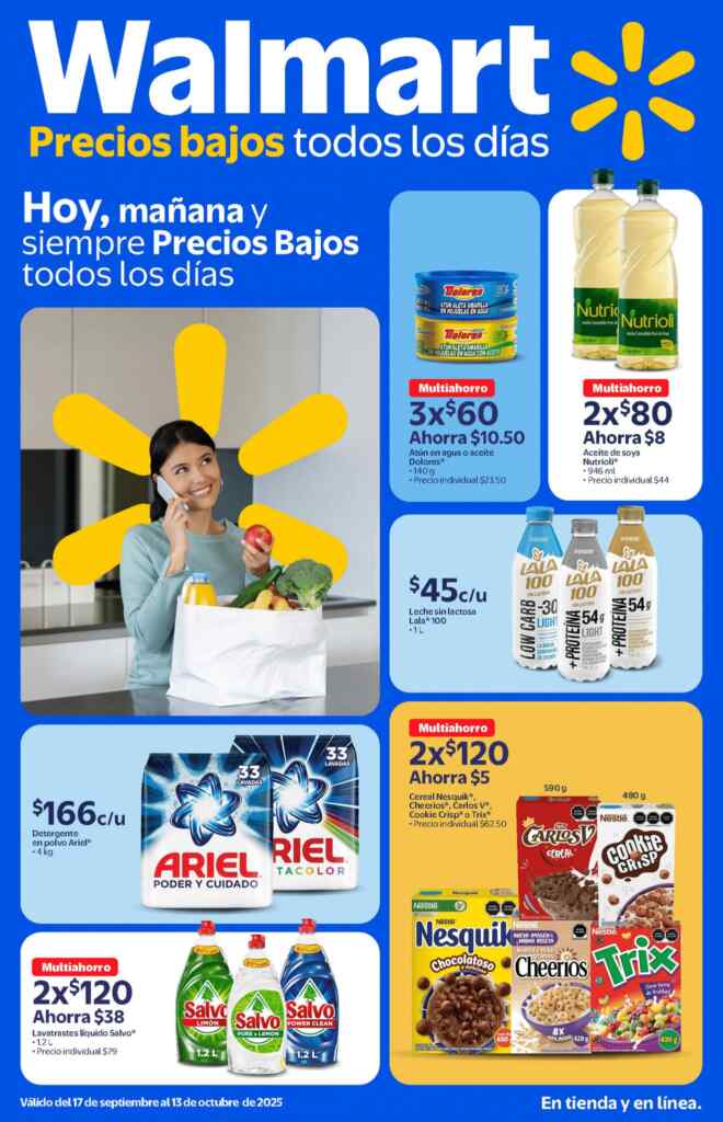 Folleto Walmart Precios Bajos al 13 de octubre 2025